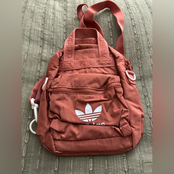 adidas | Bags | New Adidas Mini Backpack In Peach | Poshmark